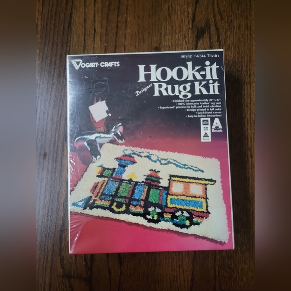 Other | Vintage Craft Hook It Rug Train | Poshmark